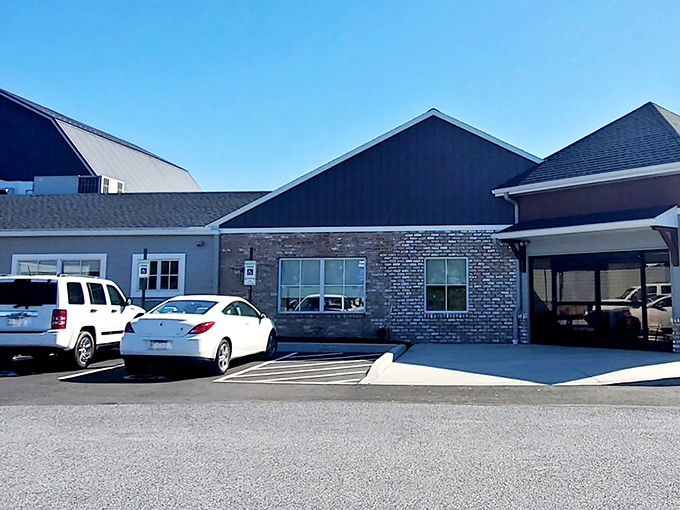 Ample parking means no circling the lot like a bargain-hunting vulture before swooping in on your thrifting adventure.