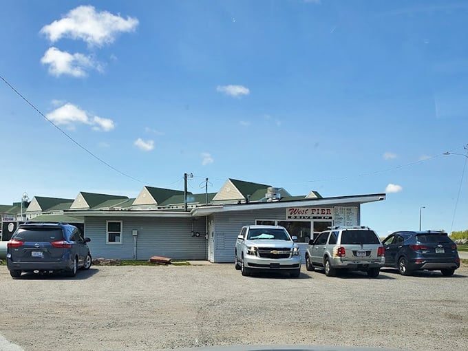 The gravel parking lot fills with vehicles from all walks of life&mdash;pickup trucks to family sedans&mdash;united by the universal language of great burgers.