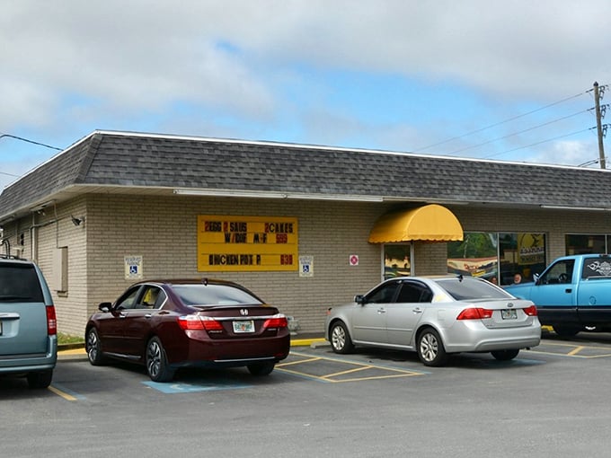 A parking lot that tells the story &ndash; cars from near and far drawn by legendary waffles.