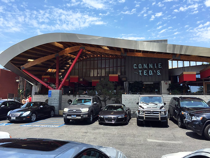 Even the exterior view from the parking lot promises something special&mdash;that curved roof signaling you've arrived somewhere that breaks the mold.