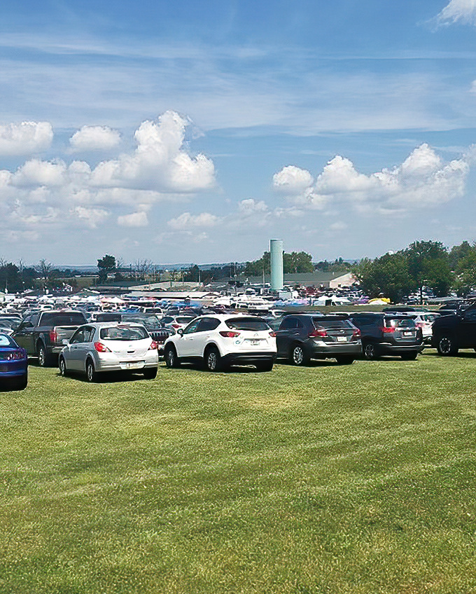 The packed parking field tells the true story&mdash;Green Dragon's popularity isn't just local folklore, it's verified by license plates from six states.