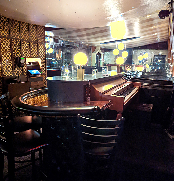 The piano lounge isn't trying to be retro-cool &ndash; it actually is cool, with mood lighting and the promise of live music that doesn't require shouting over your martini.