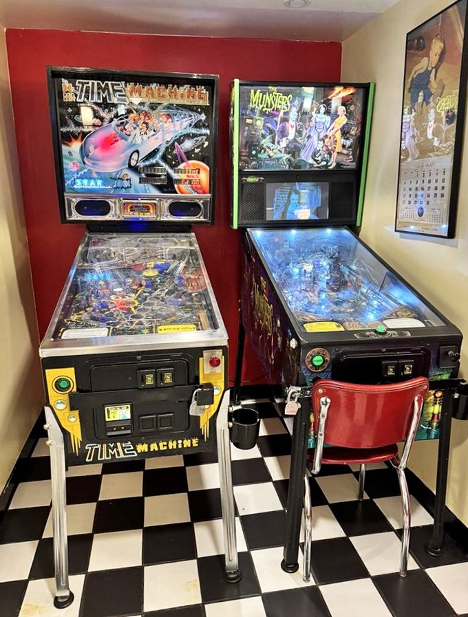 Pinball wizards rejoice! These vintage machines let you work off your burger while pretending you're in an episode of Happy Days.