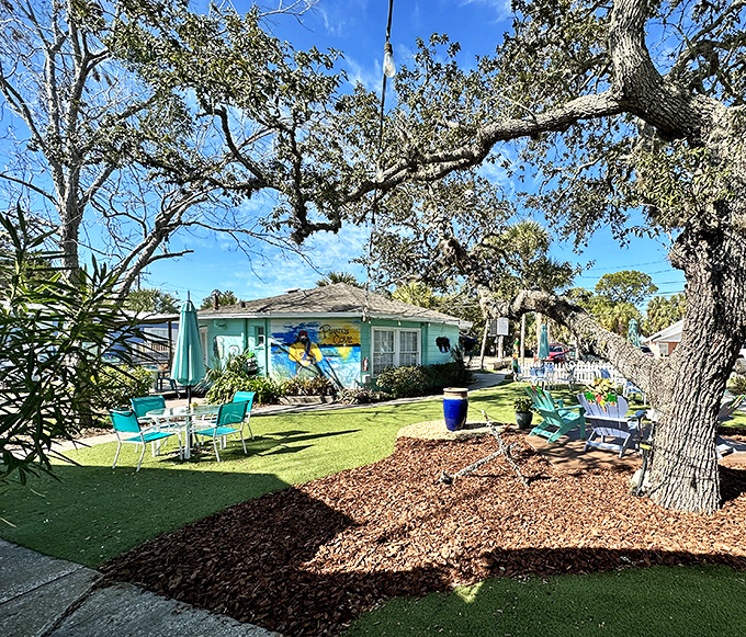 Coastal cottages with character &ndash; this colorful home with its shaded yard offers the kind of authentic Florida living that glossy brochures can't capture.