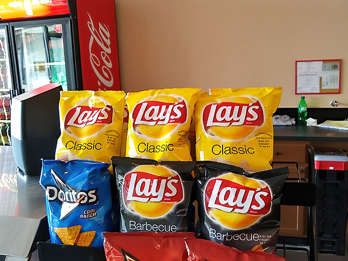 The chip rack stands ready&mdash;the unsung hero for those who believe proper Italian meals require a salty prelude or crunchy companion.
