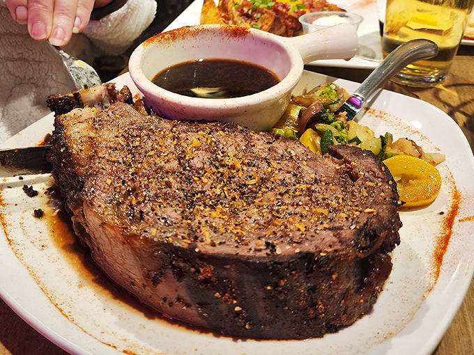 Prime rib so tender, your knife feels like it's on vacation too.
