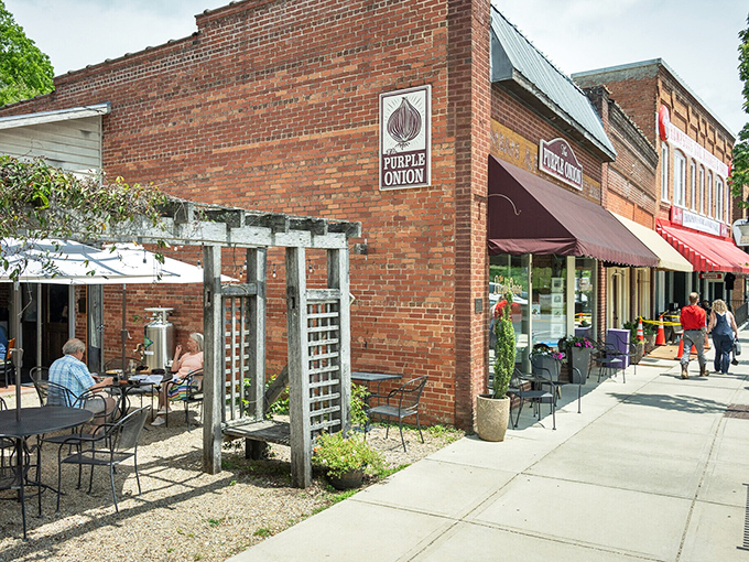 The Purple Onion isn't just a restaurant&mdash;it's Saluda's living room, where food, music, and conversation create the perfect small-town cocktail.