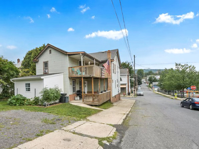 Modest homes with American flags and front porches represent Tamaqua's greatest asset &ndash; housing that remains within reach of actual retirement budgets.