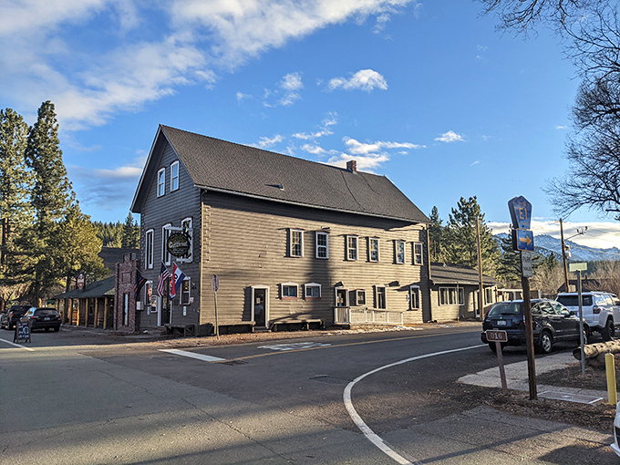 The Wolf Creek Restaurant and Bar &ndash; where locals gather to debate important matters like fishing spots and snowfall predictions.