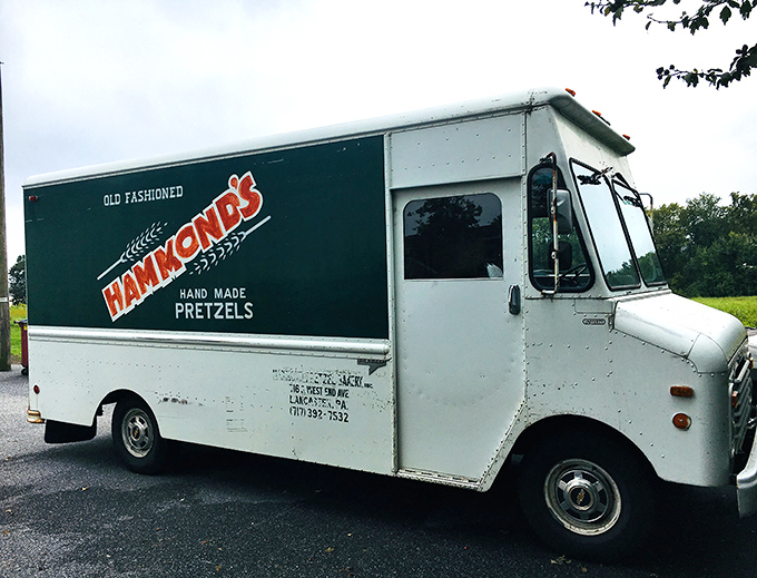 The Hammond's delivery truck &ndash; spreading pretzel joy throughout Pennsylvania. Like Santa's sleigh, but with more carbs and less reindeer.