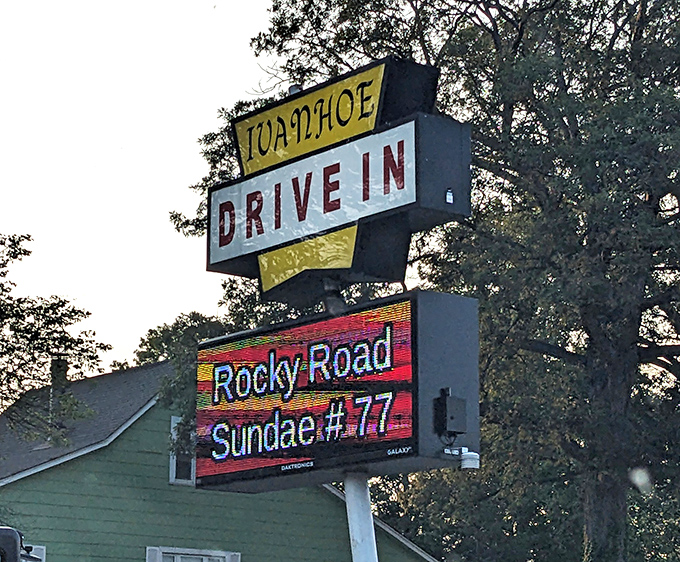 The roadside beacon that's guided hungry travelers for generations. That digital display means today's special sundae could be your new favorite.