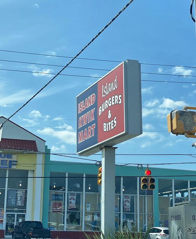 Simple signage for an anything-but-simple experience &ndash; sometimes the best places don't need fancy marketing.