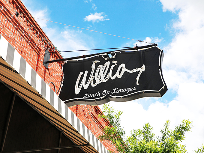 A black and white beacon of hope for hungry travelers&mdash;like a lighthouse, but guiding you to biscuits instead of safe harbor.