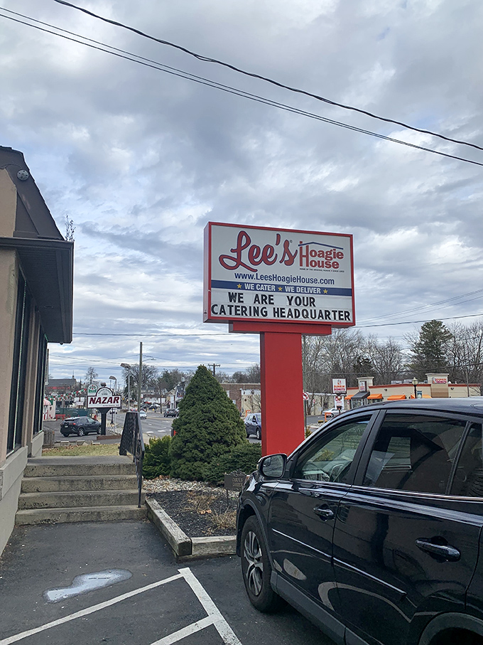 The beacon that guides hungry travelers to hoagie heaven – this sign has directed countless Pennsylvanians to satisfaction.