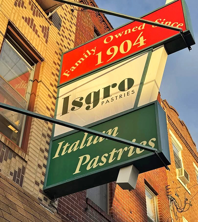 The sign says it all&mdash;family-owned since 1904. In a world of corporate chains and trendy pop-ups, Isgro remains steadfastly, deliciously authentic.