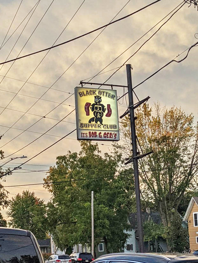This vintage sign doesn't just mark a restaurant—it's a beacon for hungry travelers promising salvation in the form of prime rib.