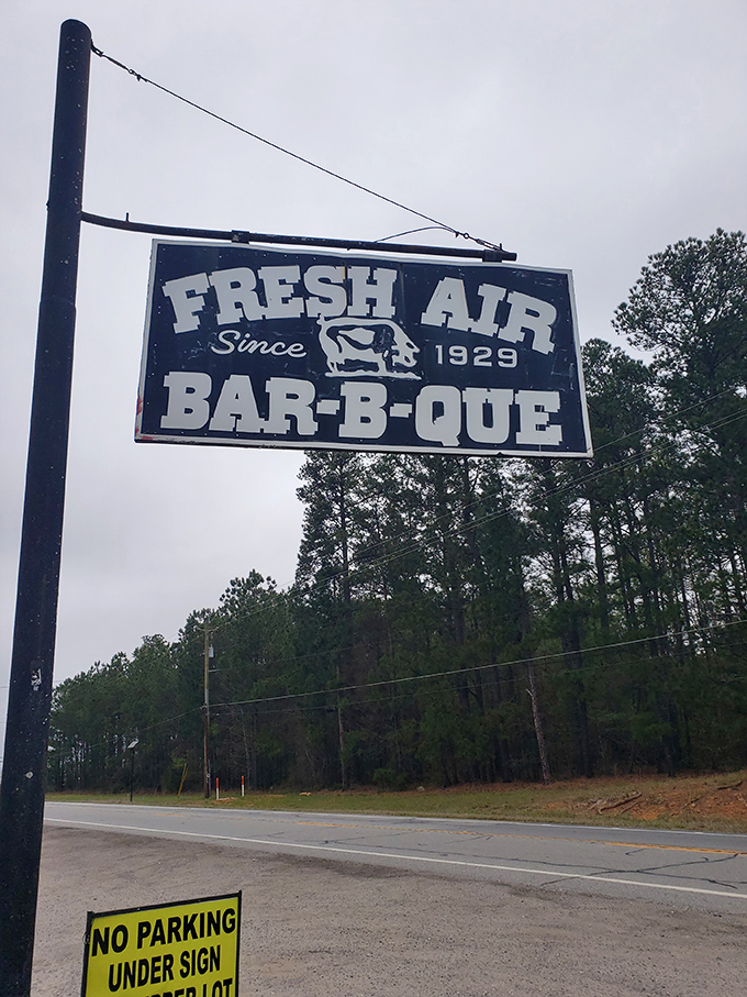 A roadside beacon since 1929. This sign has guided more hungry travelers to salvation than any GPS ever could.