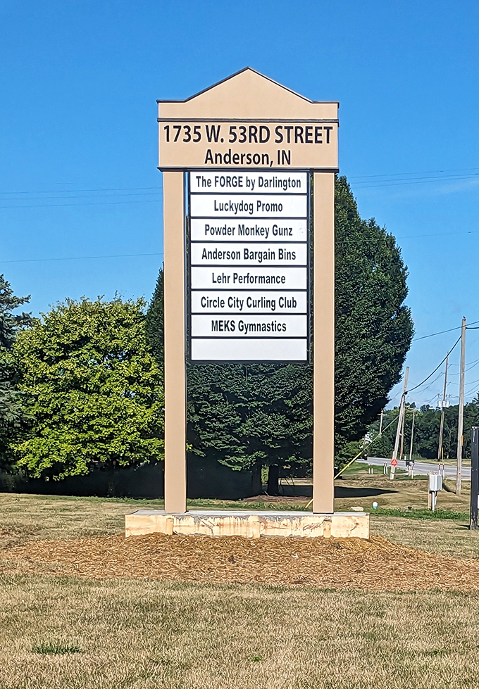 Simple signage because when deals are this good, you don't need fancy marketing to draw crowds.