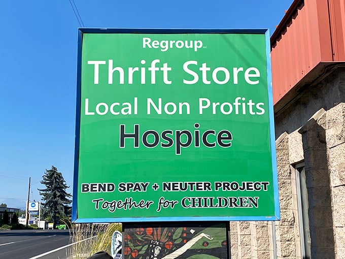 The green beacon of bargain hunting announces its noble mission. Three local nonprofits, one brilliant idea: your shopping dollars doing triple duty for the community.