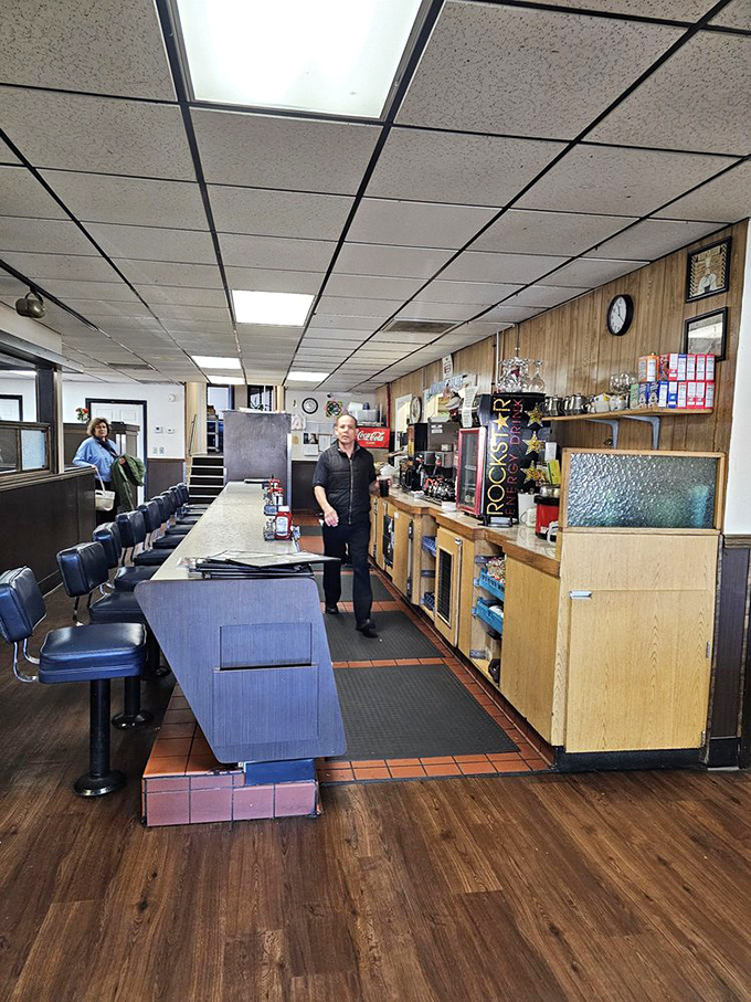 The front counter&mdash;command central for the breakfast operation, where orders are taken and hungry patrons' prayers are answered.