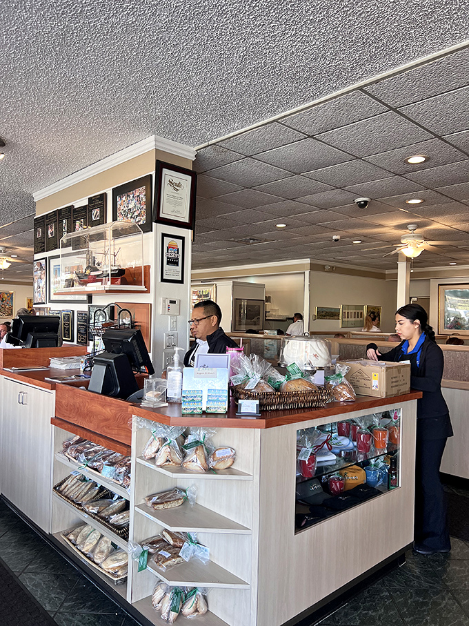 The front counter staff orchestrates the daily symphony of sandwiches and smiles, keeping the deli tradition alive one order at a time.