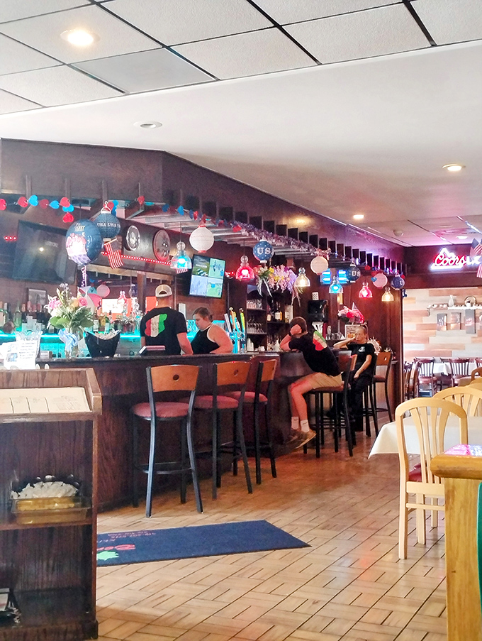 Where the magic happens&mdash;a glimpse into the casual, welcoming atmosphere that makes this place feel more like a friend's dining room than a restaurant.