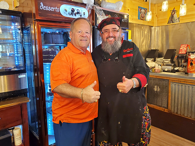 The restaurant's warm atmosphere extends from the decor to the people who make the magic happen behind the scenes.