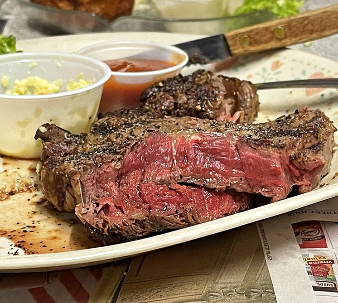 This perfectly cooked steak proves Sambo's isn't just about seafood&mdash;it's about doing simple food extraordinarily well, regardless of its origin.