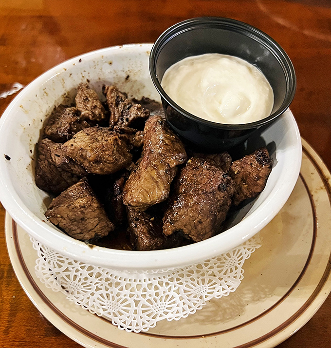 Steak tips with horseradish cream prove that sometimes the best bites come in smaller packages&mdash;tender, flavorful, and perfect for sharing (though you won't want to).