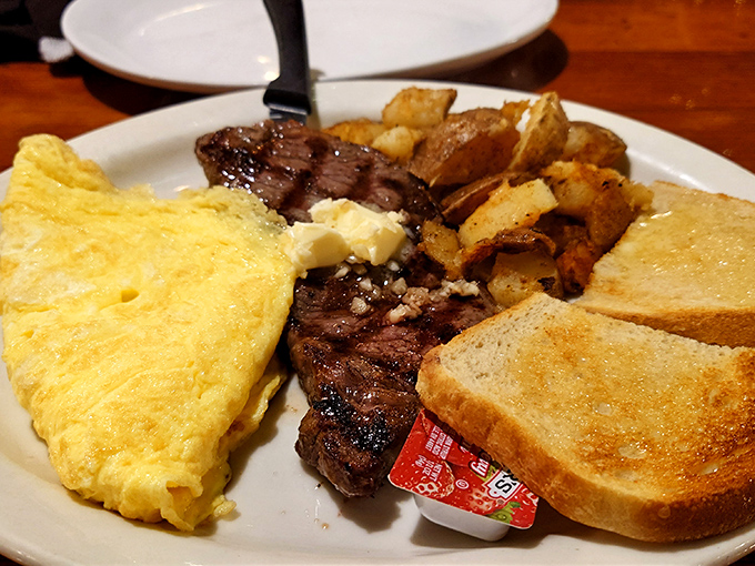The breakfast of champions or the dinner of night owls&mdash;this steak and eggs plate with golden potatoes is the Swiss Army knife of comfort meals.