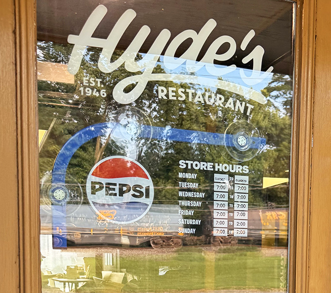 Store hours that tell you everything about Hyde's priorities &ndash; open early for farmers, closed in time for family dinner.