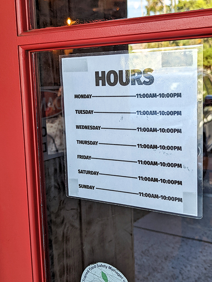 These hours are your roadmap to happiness &ndash; plan accordingly because good barbecue waits for no one.