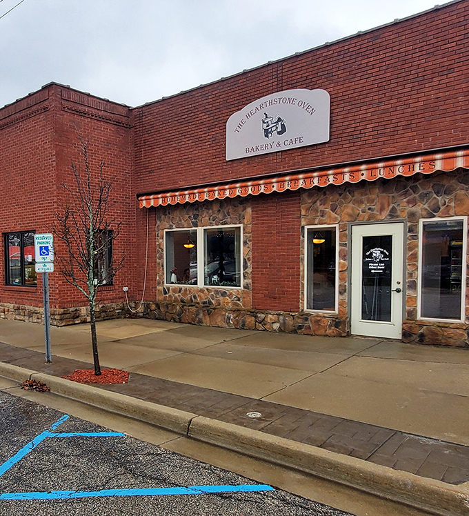 Small-town charm with big-time flavor. The striped awning and stone accents make this downtown Ithaca gem impossible to miss&mdash;and even harder to forget. 