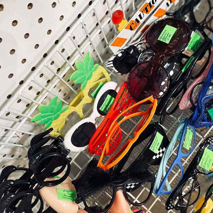 Funky sunglasses galore! From practical shades to party-ready frames that scream "I'm on vacation"&mdash;even if it's just in your backyard.