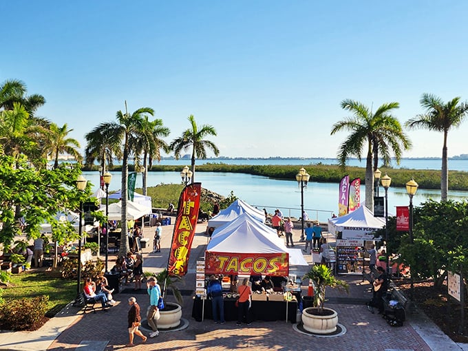 The Downtown Farmers' Market transforms the waterfront into a community celebration. Where "locally sourced" isn't just a menu buzzword.