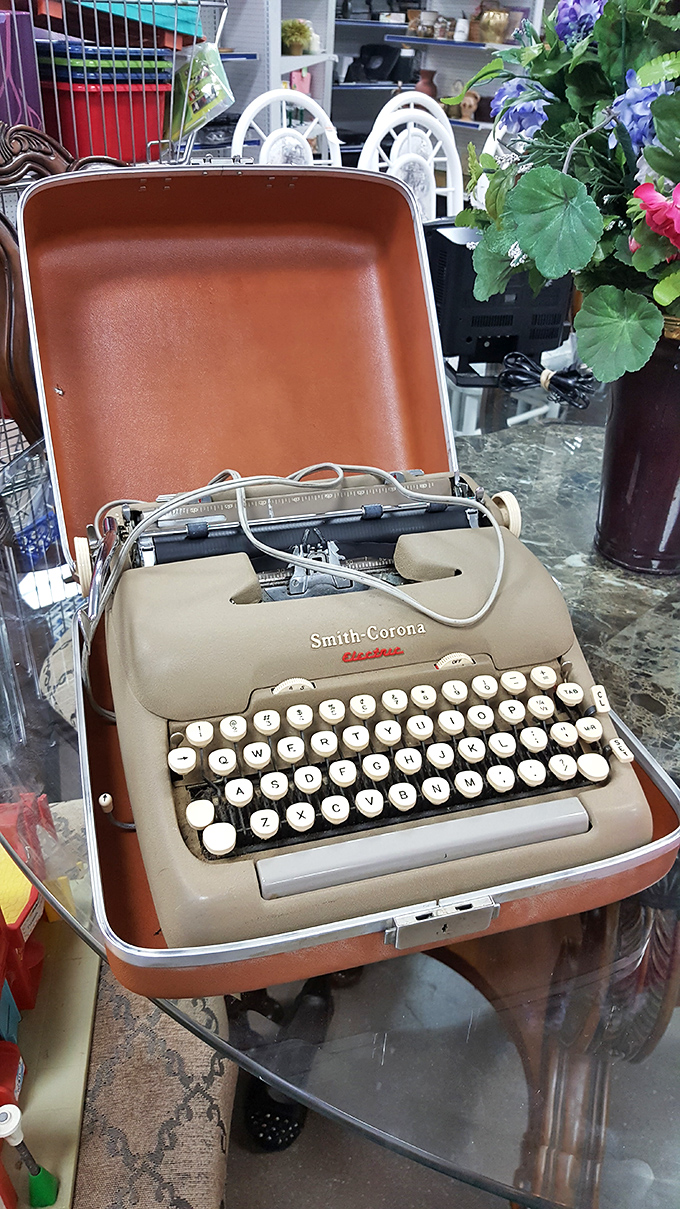 This Smith-Corona typewriter isn't just vintage technology&mdash;it's a time machine. Hemingway probably banged out a short story on something similar, minus the autocorrect.