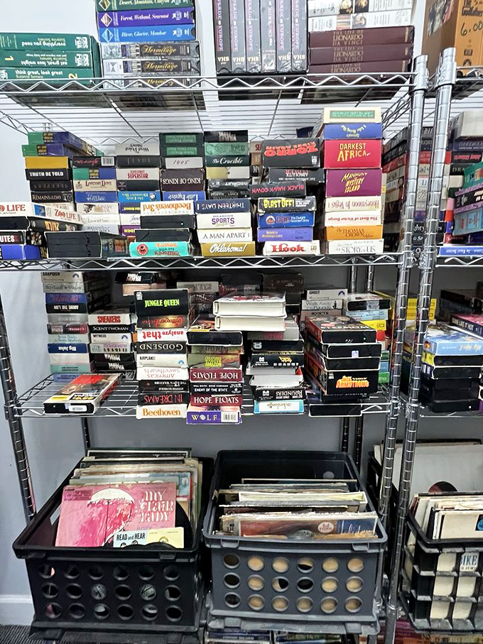 VHS paradise! Before Netflix and chill, there was "rewind and return." This nostalgic collection spans from "Casablanca" to "Clueless."