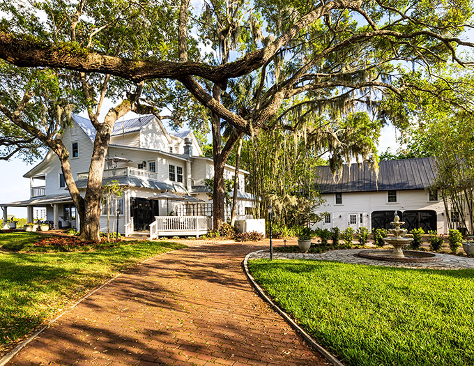 Southern grandeur under ancient oaks draped with Spanish moss. This historic property showcases the elegant side of coastal living in New Smyrna Beach.