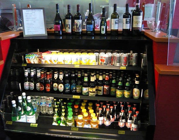 Beverage democracy in action. From craft beers to Italian sodas, everyone gets a vote on what accompanies their perfect pizza.