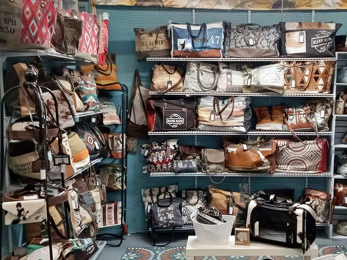 Vintage bags with more character than most Hollywood scripts. Each one could tell tales of fancy dinners and secret rendezvous.