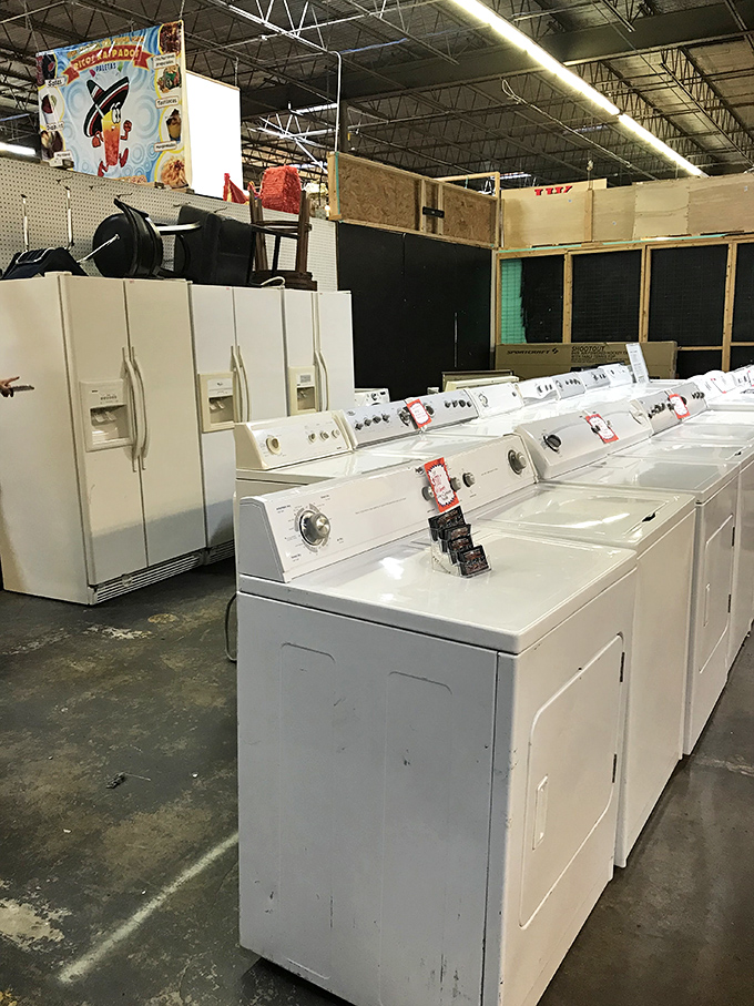 Appliances from when things were built to last decades, not just until the warranty expires.