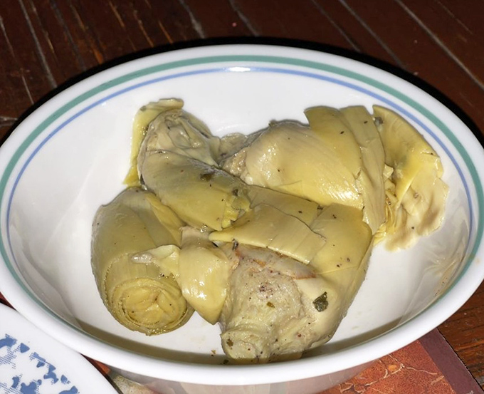 Artichokes that have been treated with the respect they deserve. Tender, marinated perfection that puts jarred versions to shame.