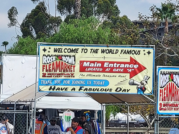 "Welcome to the World Famous Rose Bowl Flea Market"&mdash;the sign that promises your wallet will be lighter but your home infinitely more interesting by day's end.