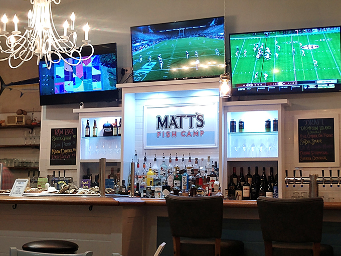 The bar isn't just serving drinks&mdash;it's offering front-row seats to the game and a masterclass in coastal hospitality.