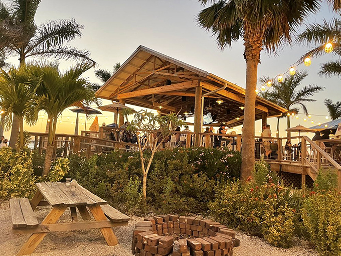 Evening bonfires where s'mores meet salt air in perfect beachside harmony.