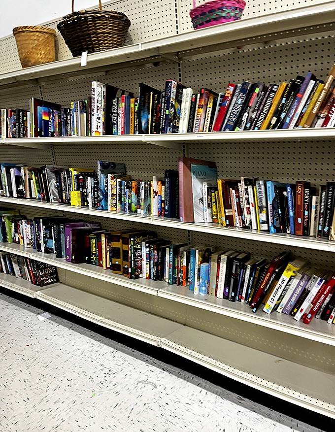 Books by the bundle, where bestsellers mingle with forgotten gems like a literary speed-dating event.