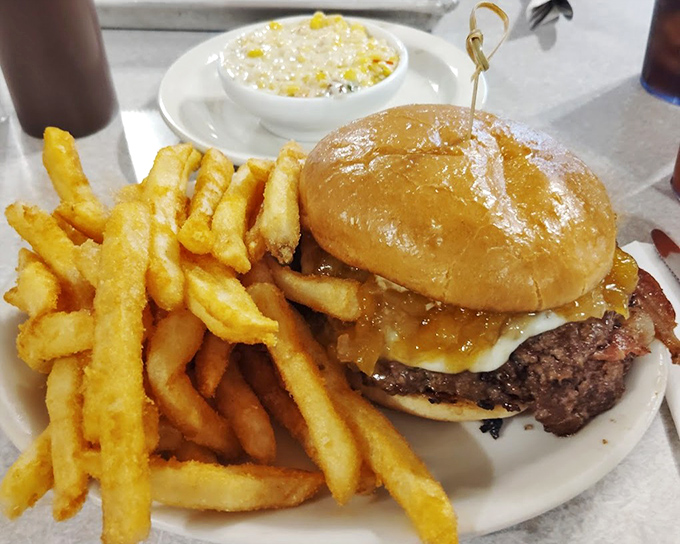 A burger that understands its purpose in life is not to be trendy, but to be absolutely, fundamentally satisfying. Mission accomplished.