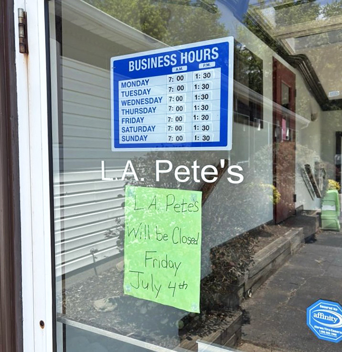 The hours posted on the door are really just a schedule of happiness availability. Plan accordingly and arrive hungry.