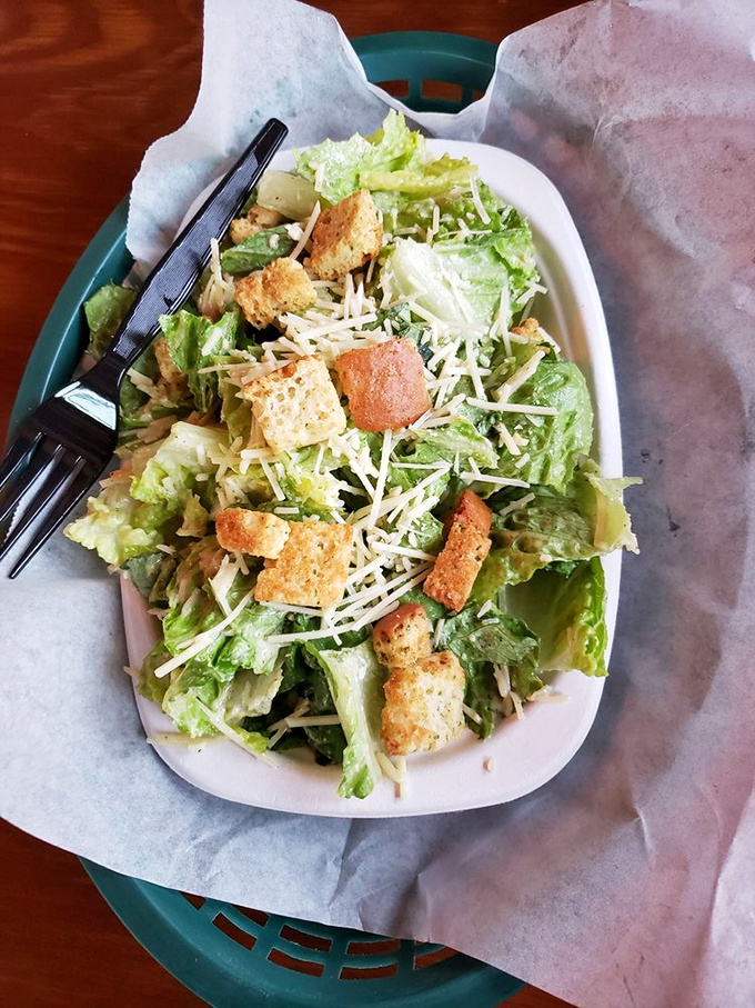 A proper Caesar salad doesn't need reinvention &ndash; just crisp romaine, good cheese, homemade croutons, and the confidence to keep it classic.