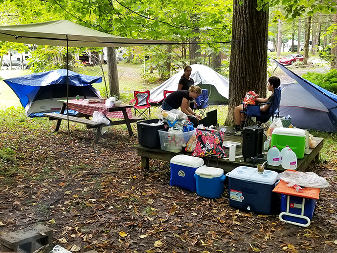 Camping near Woodward Cave means sleeping above a natural wonder &ndash; with s'mores and stories around the campfire as your evening entertainment.